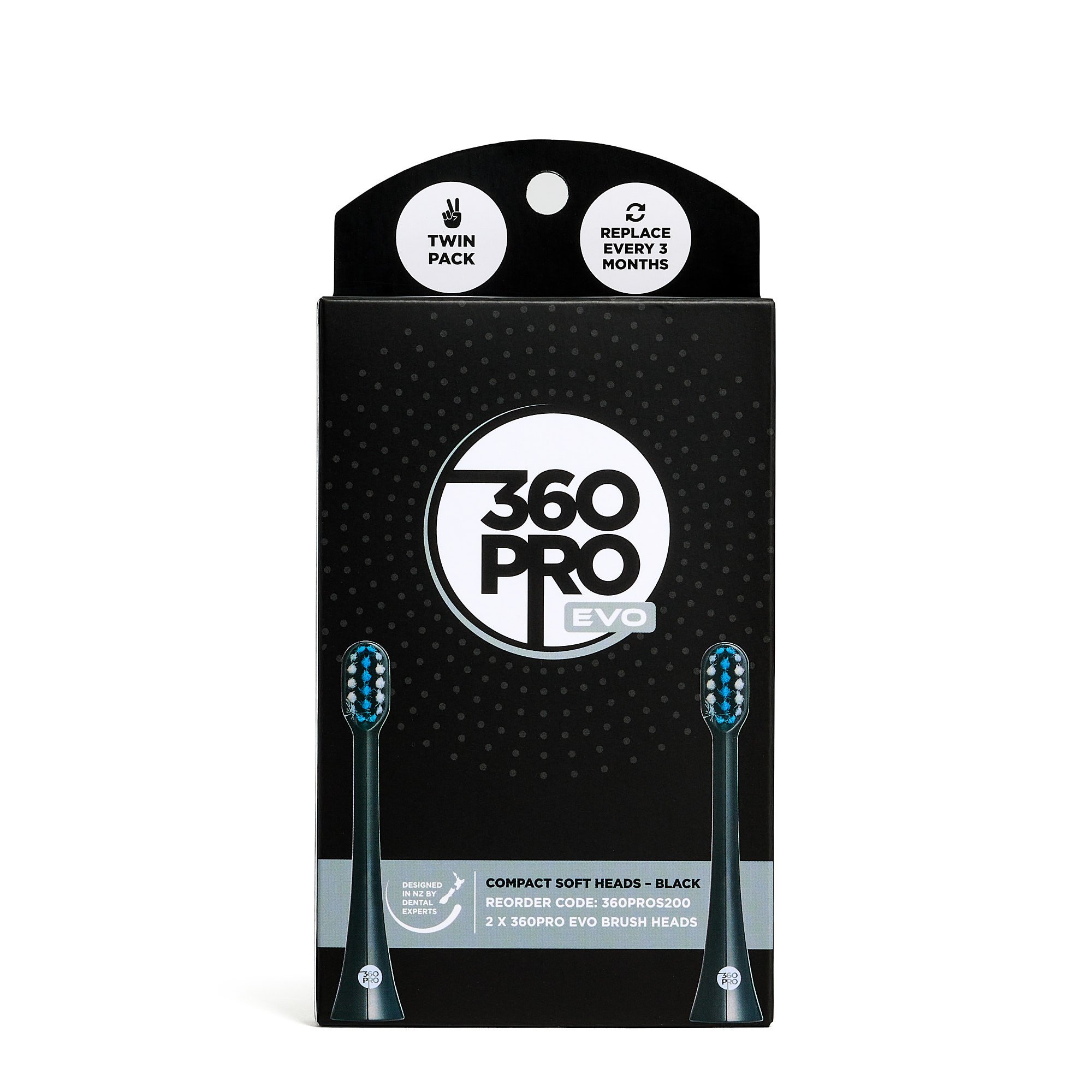 360Pro Evo Sonic Toothbrush - Black - Smile Store