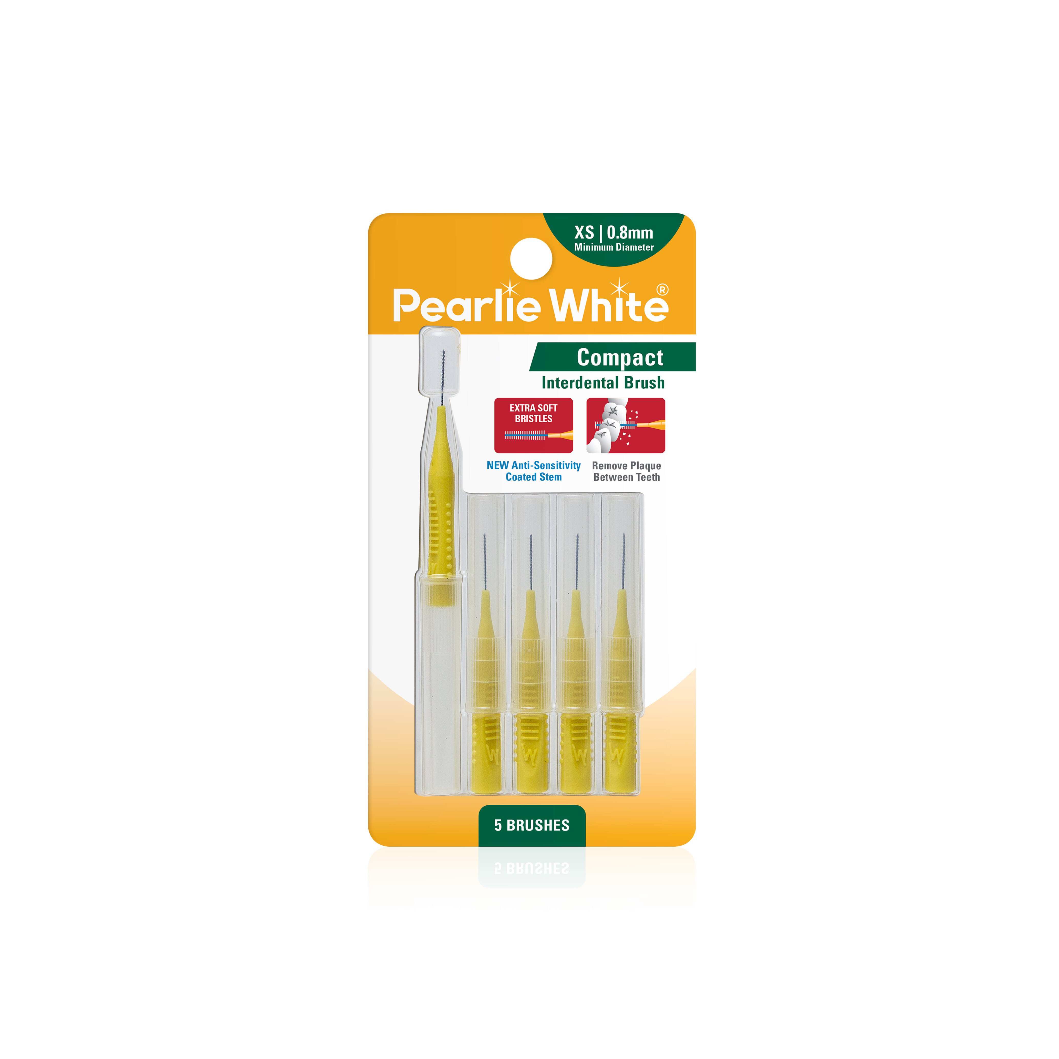 Pearlie White Compact Interdental Brushes - 5 pack - Smile Store