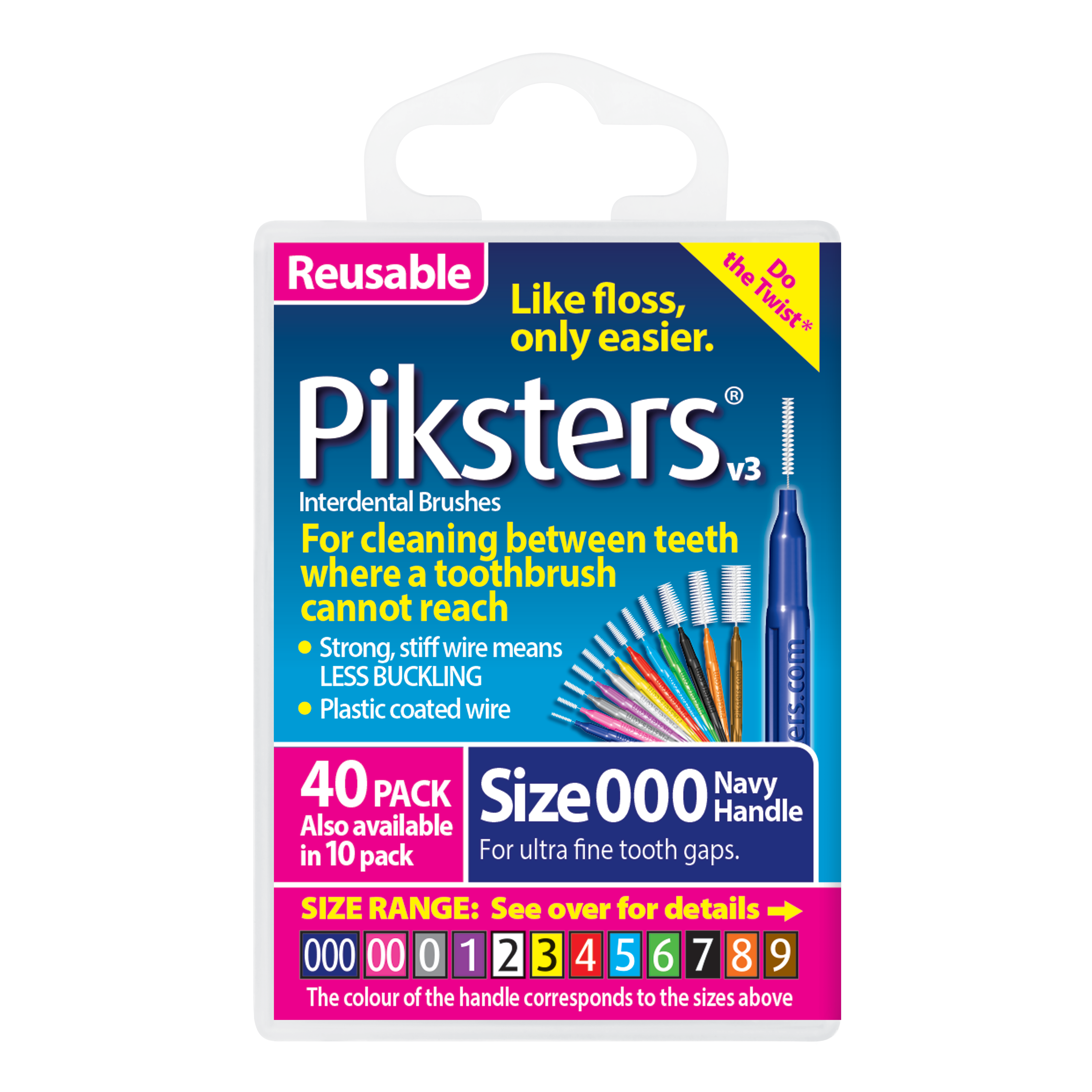 Piksters Interdental Brushes 40 Pack - Piksters Interdental NZ - Smile ...